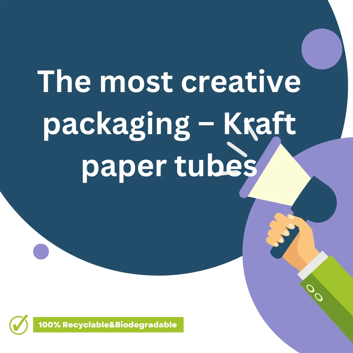 The most creative packaging - Kraft paper tubes - Iwynner Packaging
